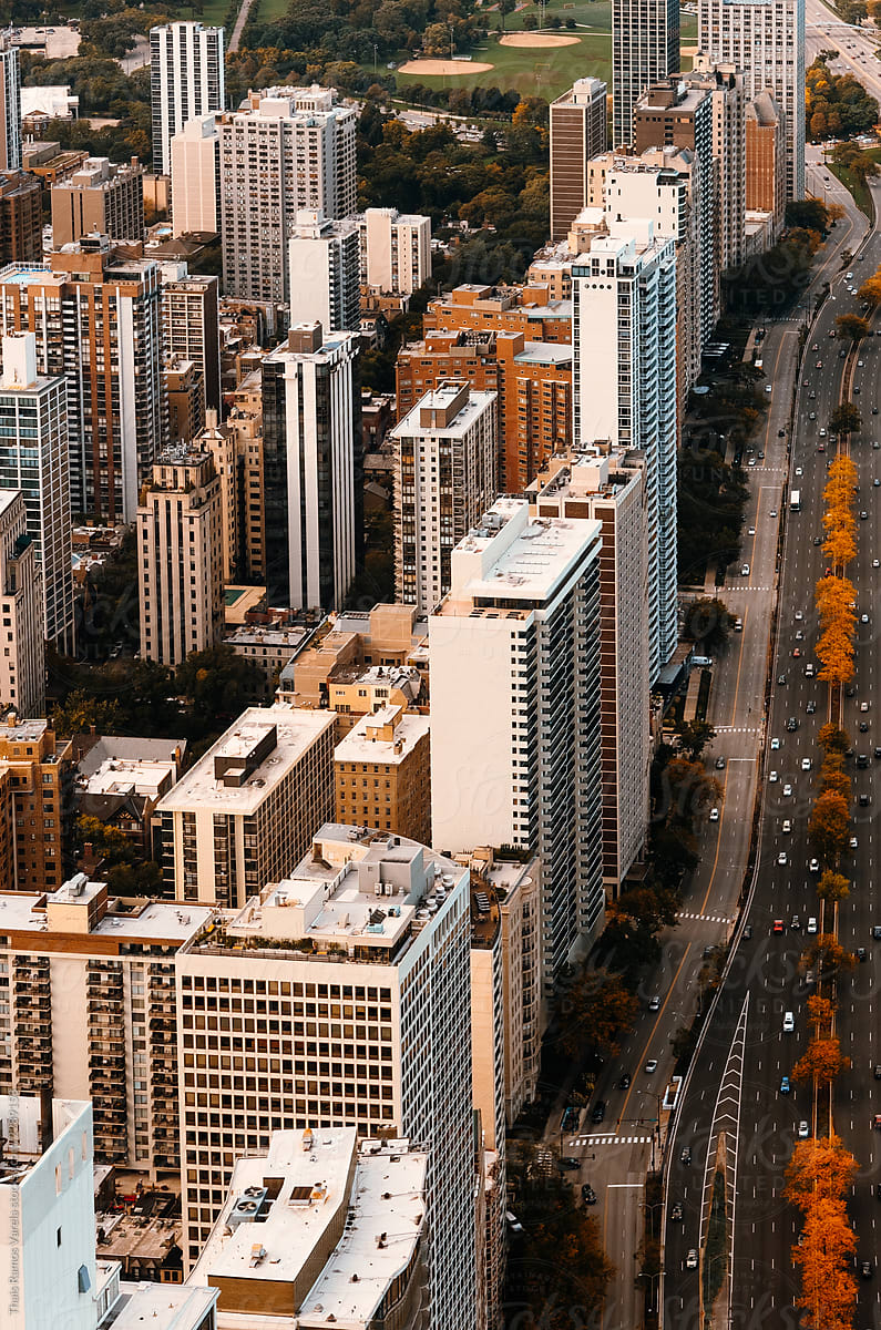 "Top View Of The City Of Chicago" by Stocksy Contributor "THAIS RAMOS ...