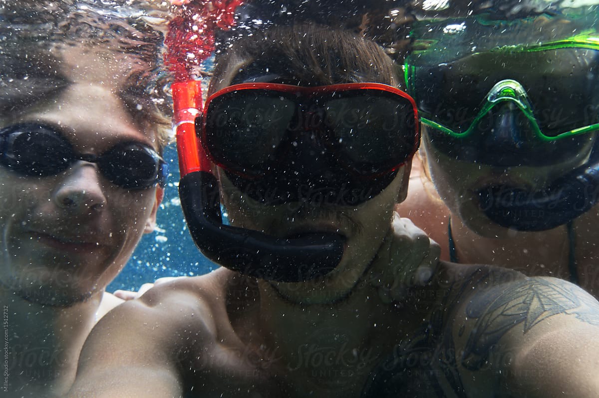 "Group Of Friends Snorkeling Together" by Stocksy Contributor "Milles ...