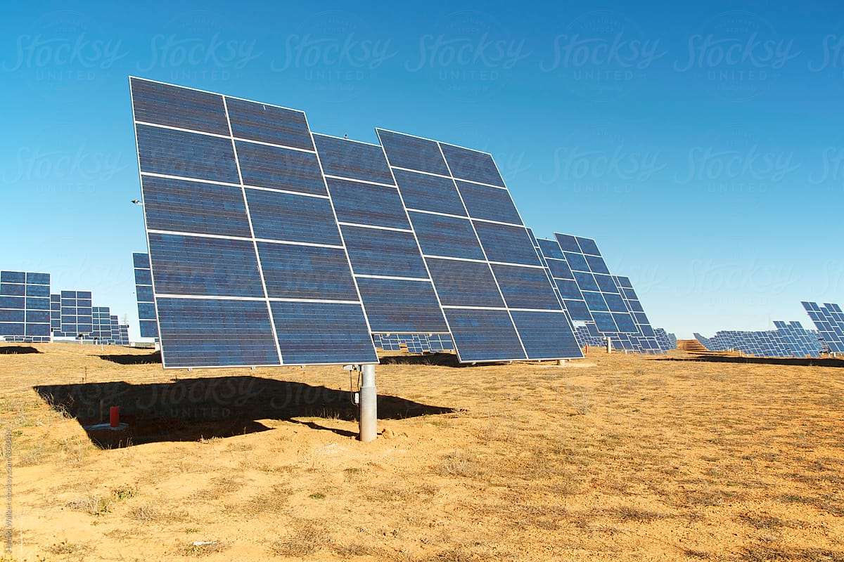 "Solar Park" by Stocksy Contributor "Harald Walker" - Stocksy