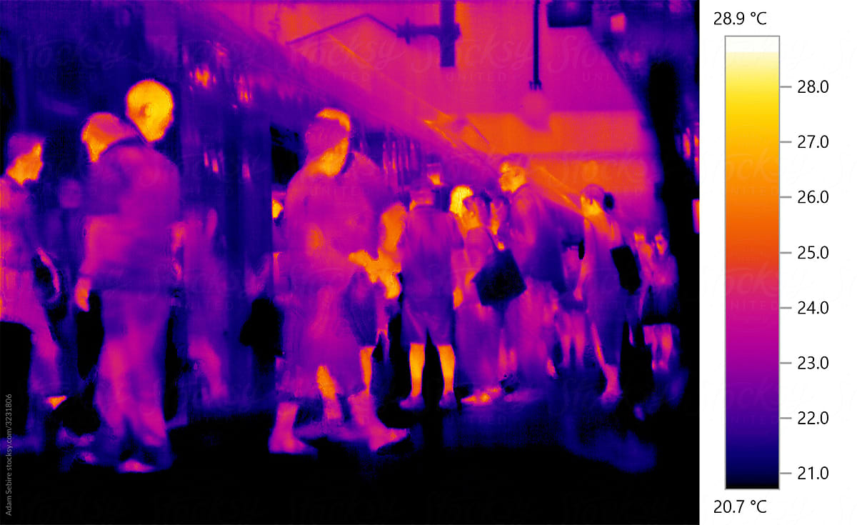 "City Public Transit, Urban Transport Train - Thermal Heat Camera" by ...