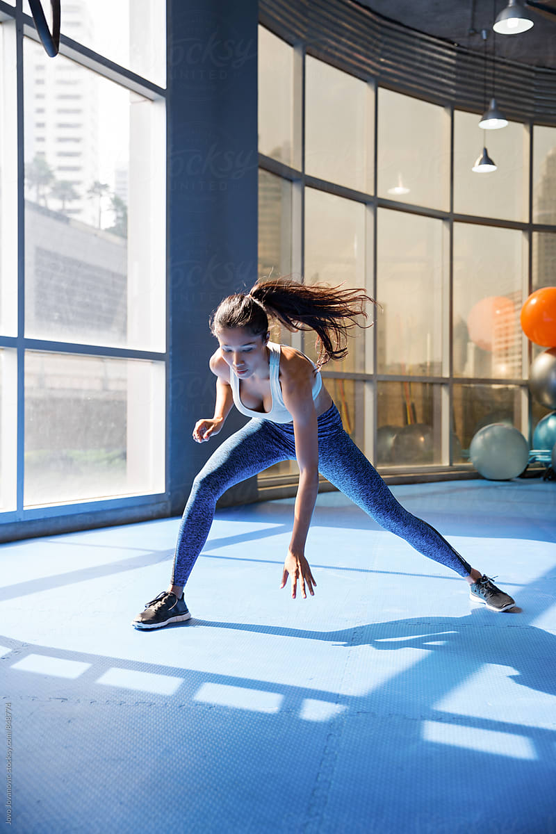 "Workout Girl In Motion" by Stocksy Contributor "Jovo Jovanovic" - Stocksy