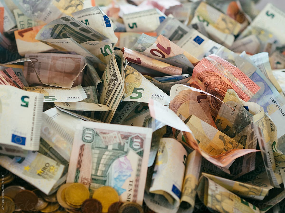 "A Huge Pile Of Coins And Banknotes" by Stocksy Contributor "Studio ...
