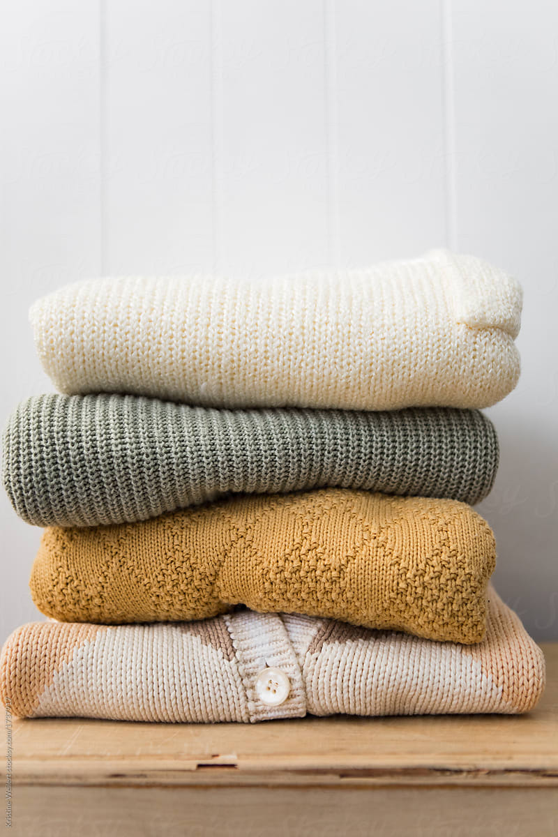 "Stack Of Knit Sweaters" by Stocksy Contributor "Kristine Weilert ...