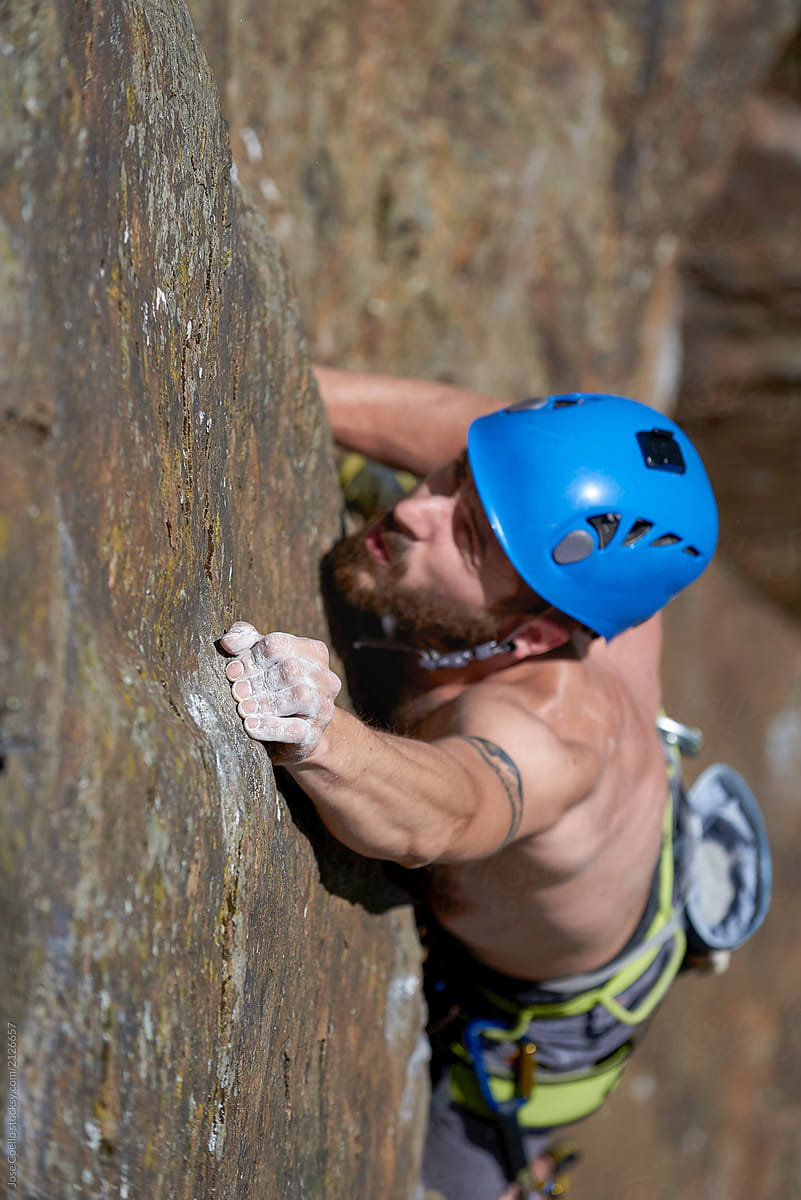"Rock Climbing" by Stocksy Contributor "Jose Coello" - Stocksy