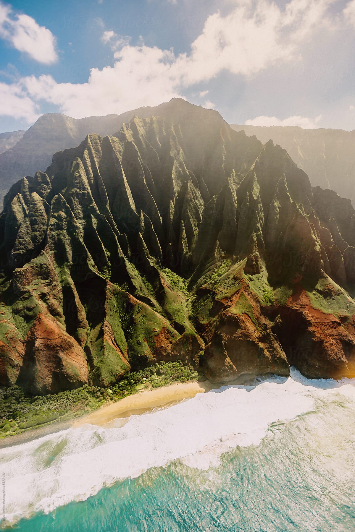 "Picturesque Na Pali Coast From Above" by Stocksy Contributor "Evgeniya ...