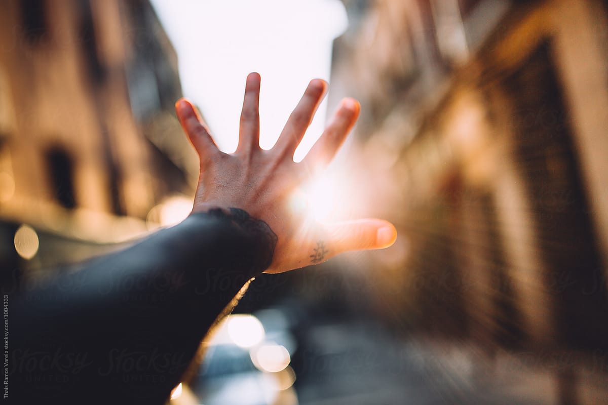 "Hand Trying To Cover A Shinning Sun Ray" by Stocksy Contributor "THAIS ...