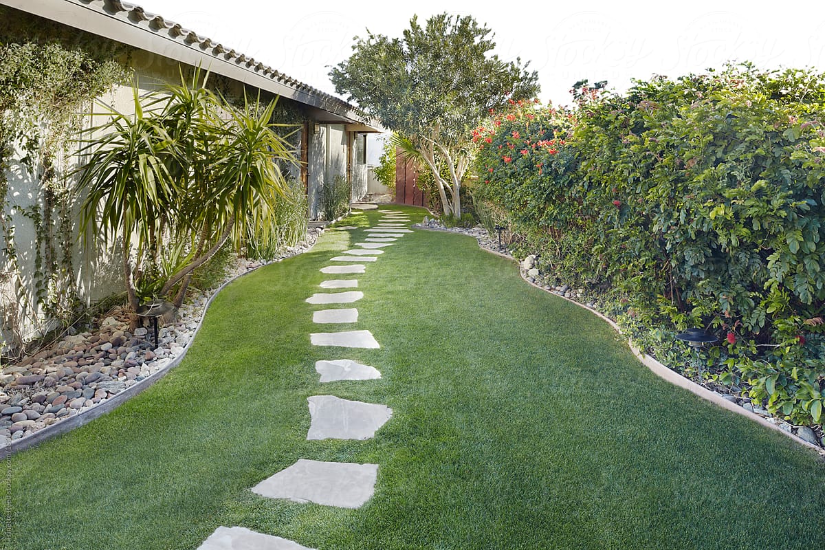 Grass And Stone Pathways
