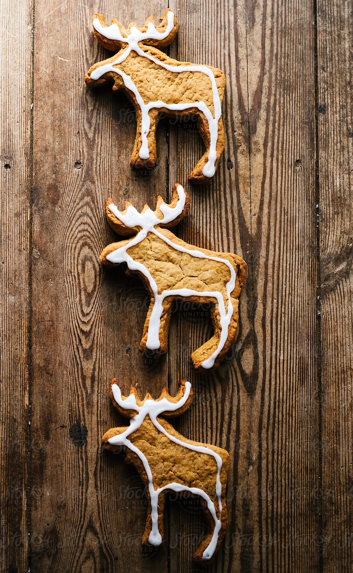 "Reindeer Or Moose Gingerbread Cookies" by Stocksy Contributor "Helen ...