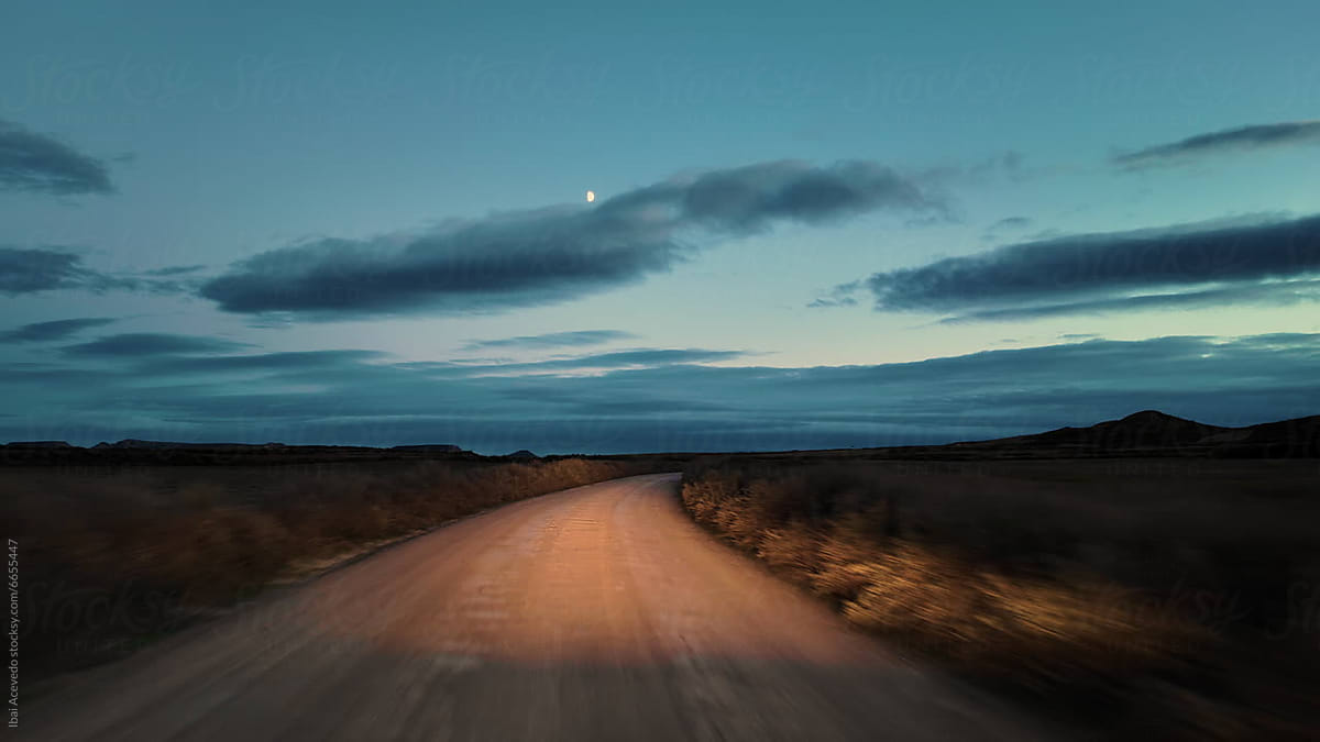 "Peaceful Sunset Drive Across Scenic Landscape" by Stocksy Contributor ...