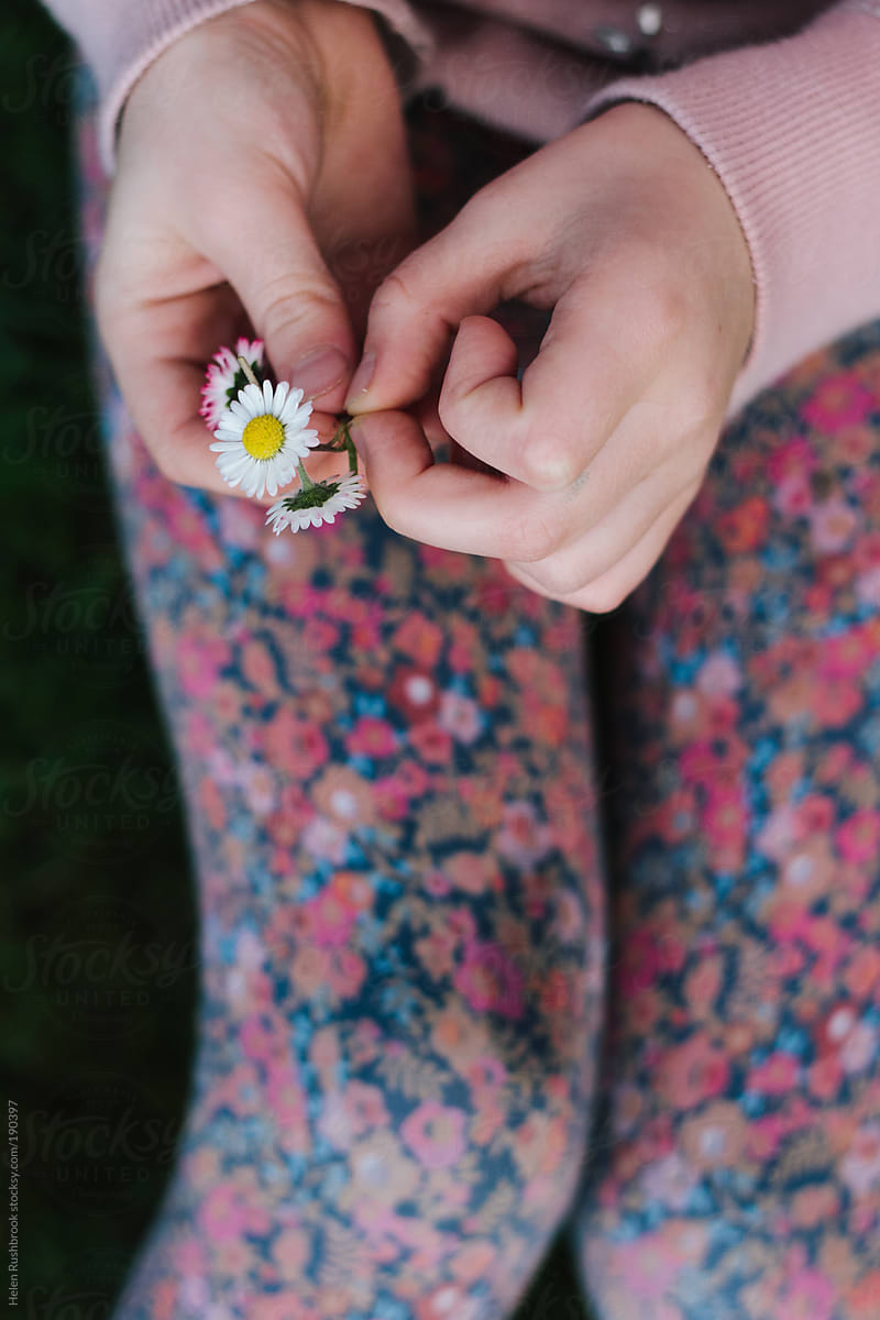 "A Little Girl Making Daisy Chains" by Stocksy Contributor "Helen ...