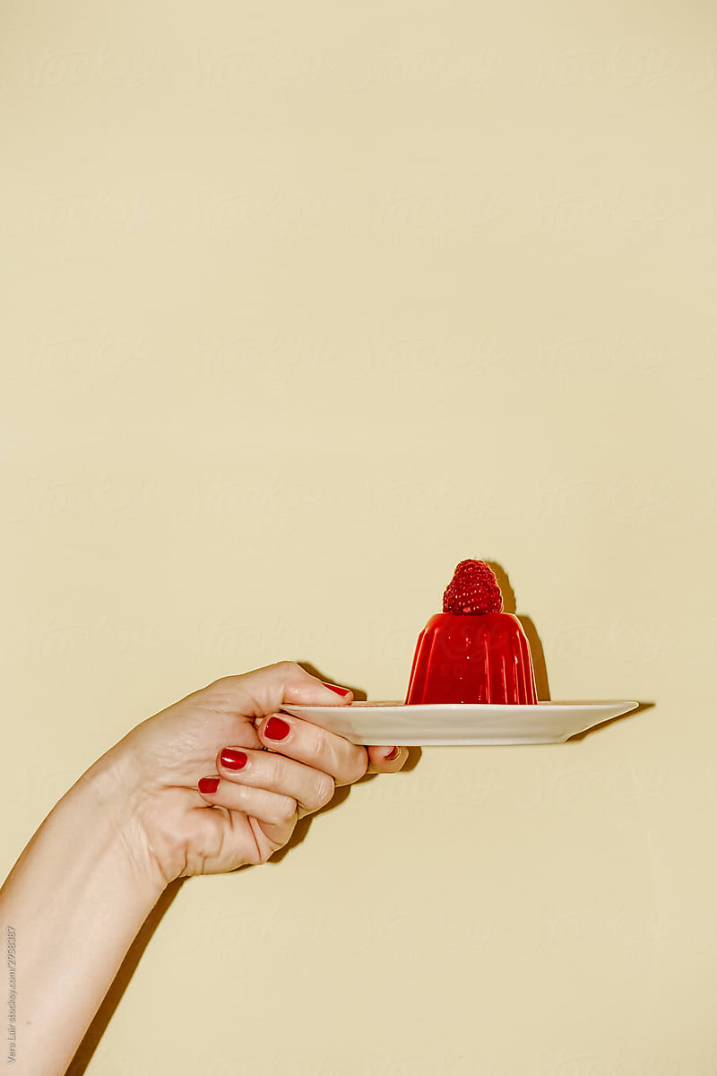 "Red Jelly Pudding" by Stocksy Contributor "Vera Lair" - Stocksy