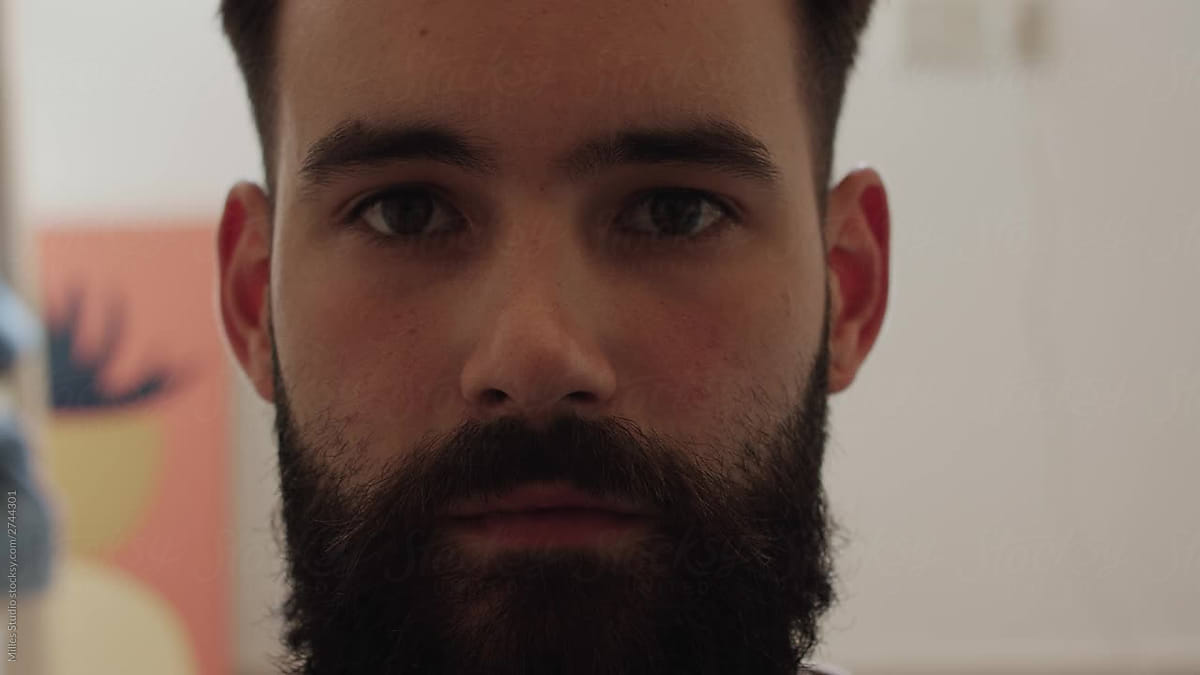 "Guy Breathing Calmly During Meditation" by Stocksy Contributor "Milles ...