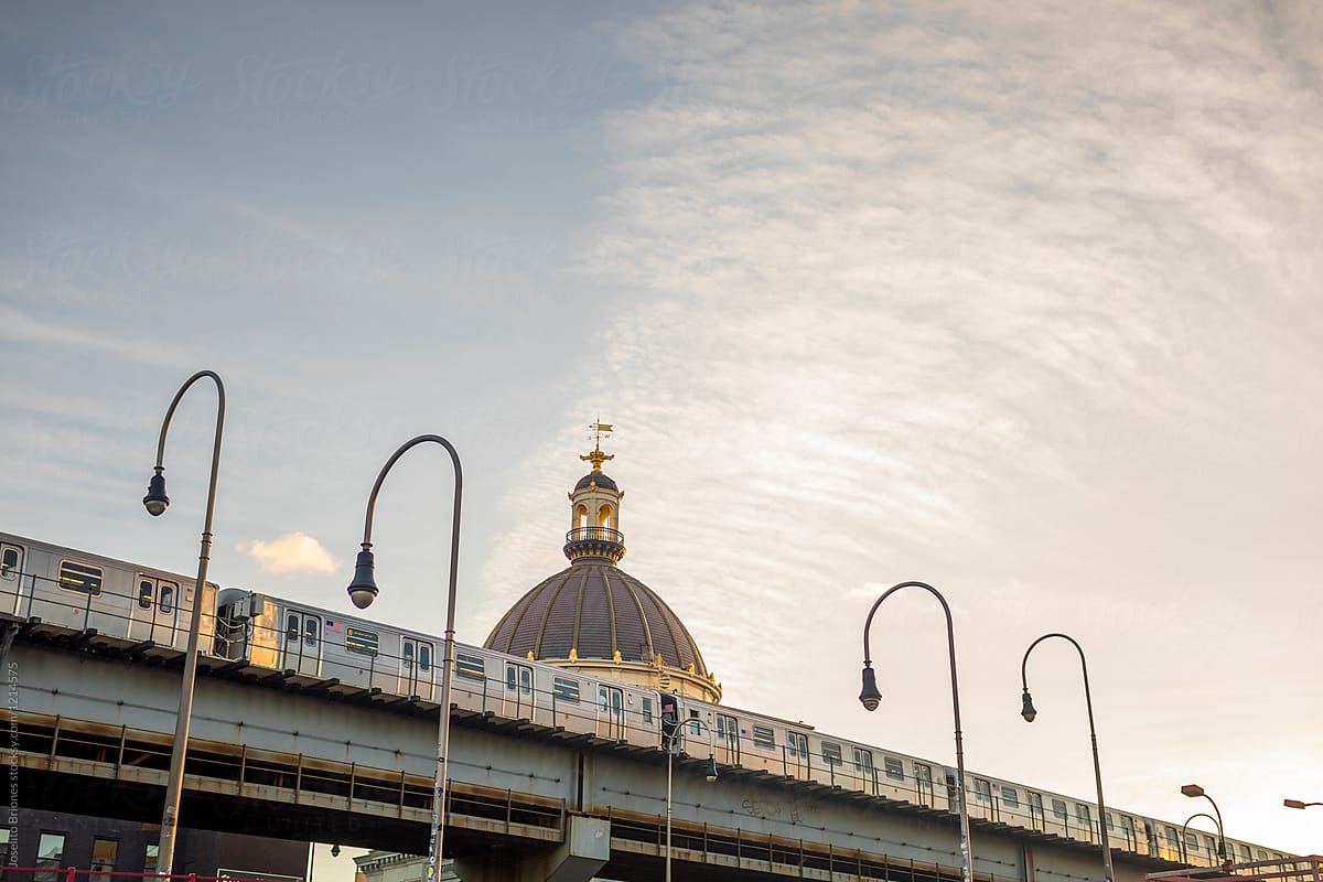 "Overhead Part Of New York's Subway In Williamsburg In Brooklyn" by ...