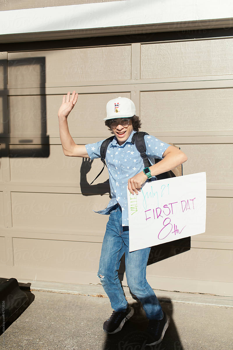 "Teenager Happy To Go Back To School" by Stocksy Contributor "ByLorena ...