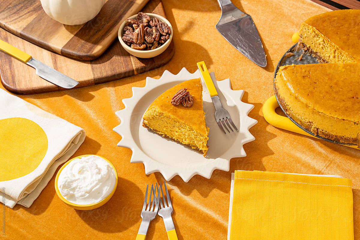 "Pumpkin Cheesecake" by Stocksy Contributor "J. Anthony" - Stocksy