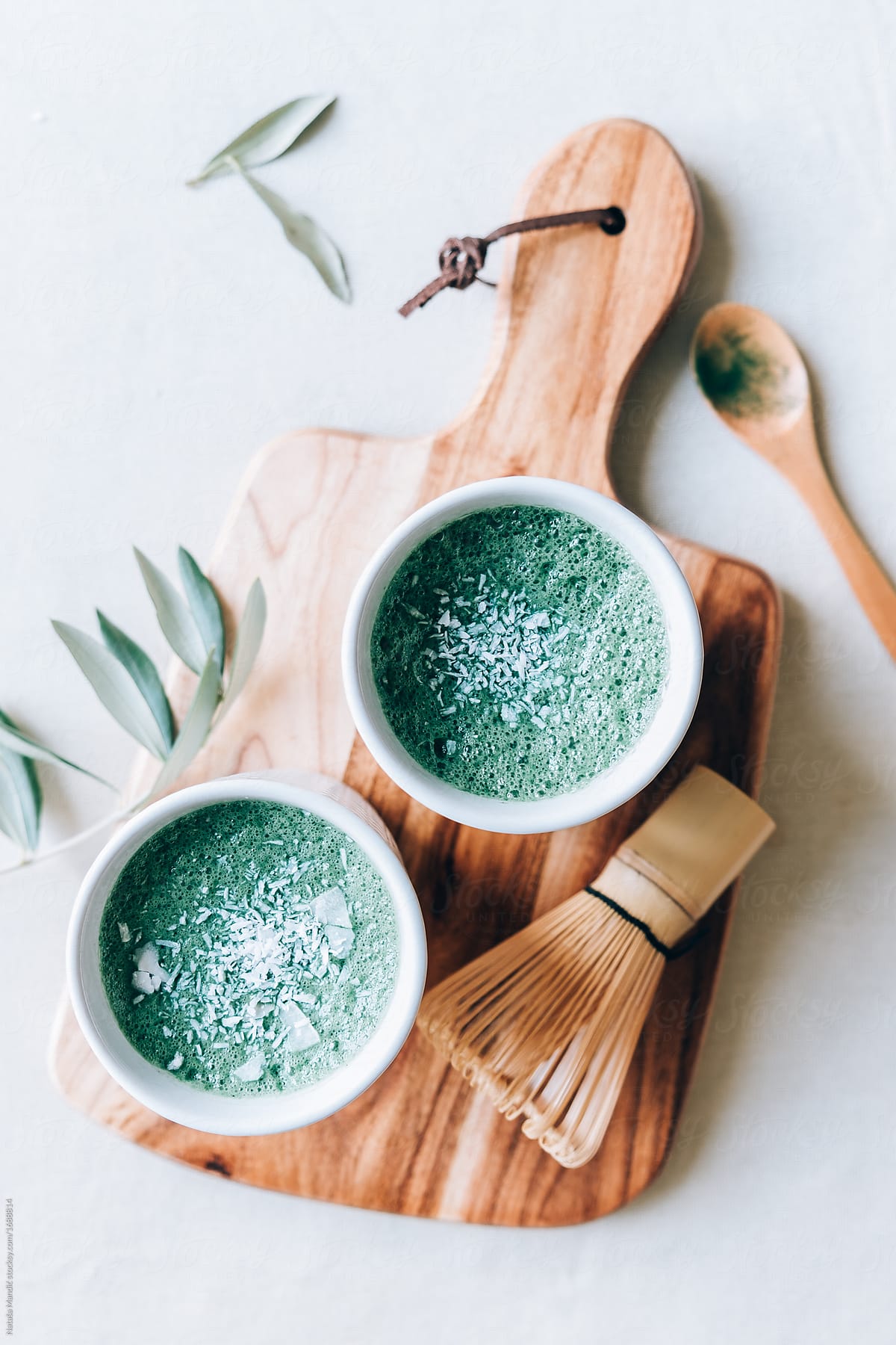 "Coconut Matcha Latte" by Stocksy Contributor "Nataša Mandić" - Stocksy