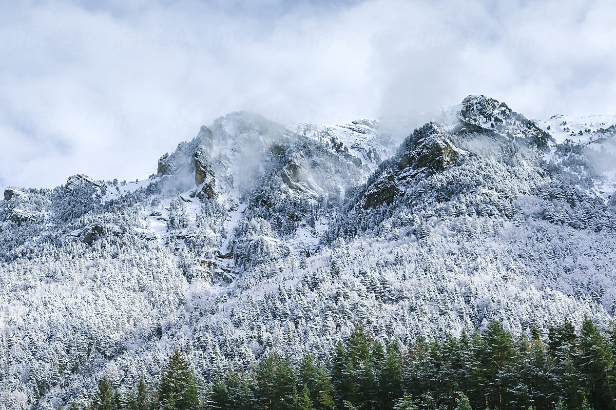 "Snow In Pyrenees Mountains" by Stocksy Contributor "VICTOR TORRES ...