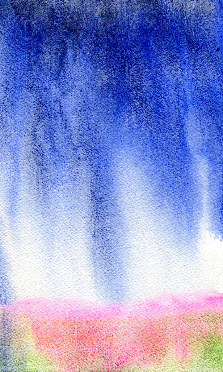 "Abstract Watercolor Rain Art" by Stocksy Contributor "Liliya Rodnikova ...