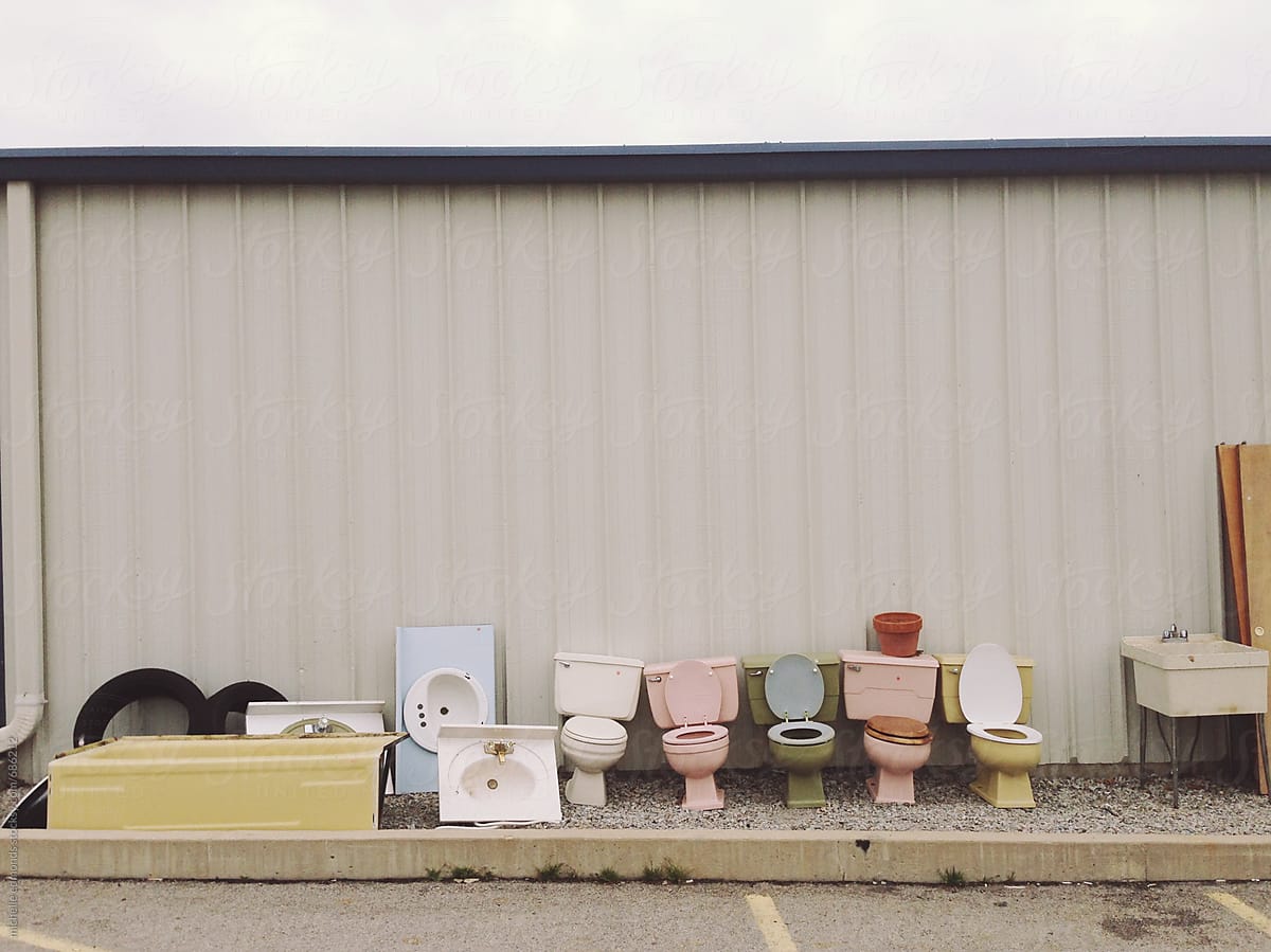 "Old Toilets On The Side Of A Building" by Stocksy Contributor ...