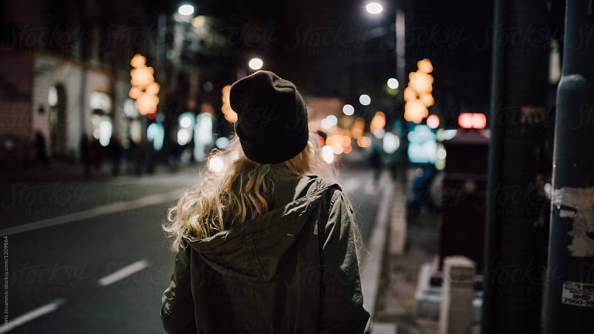 "Backside View Of Blonde Woman Walking Outdoors" by Stocksy Contributor ...