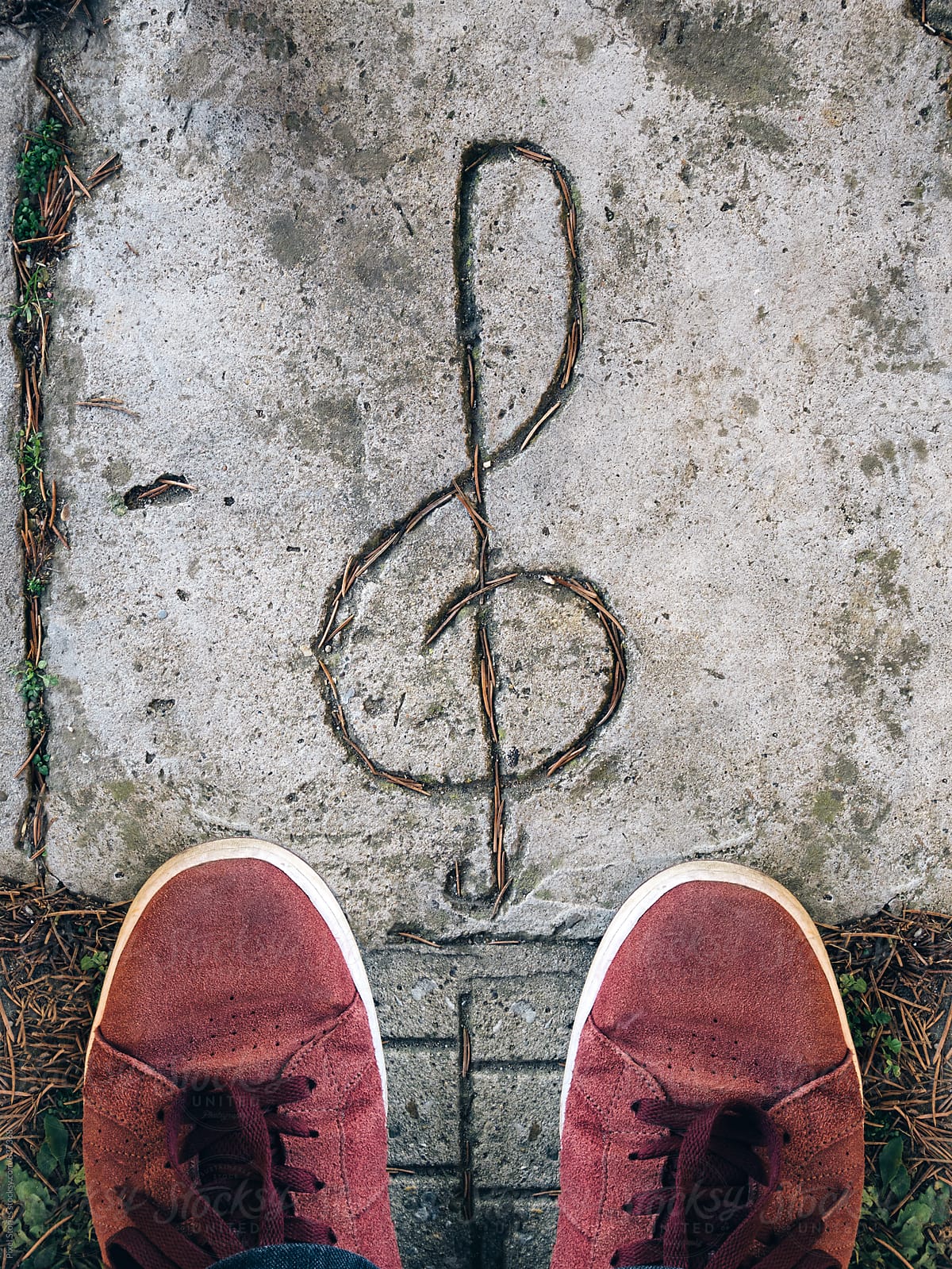 "Standing In Front Of Clef Symbol" by Stocksy Contributor "Sibila and ...