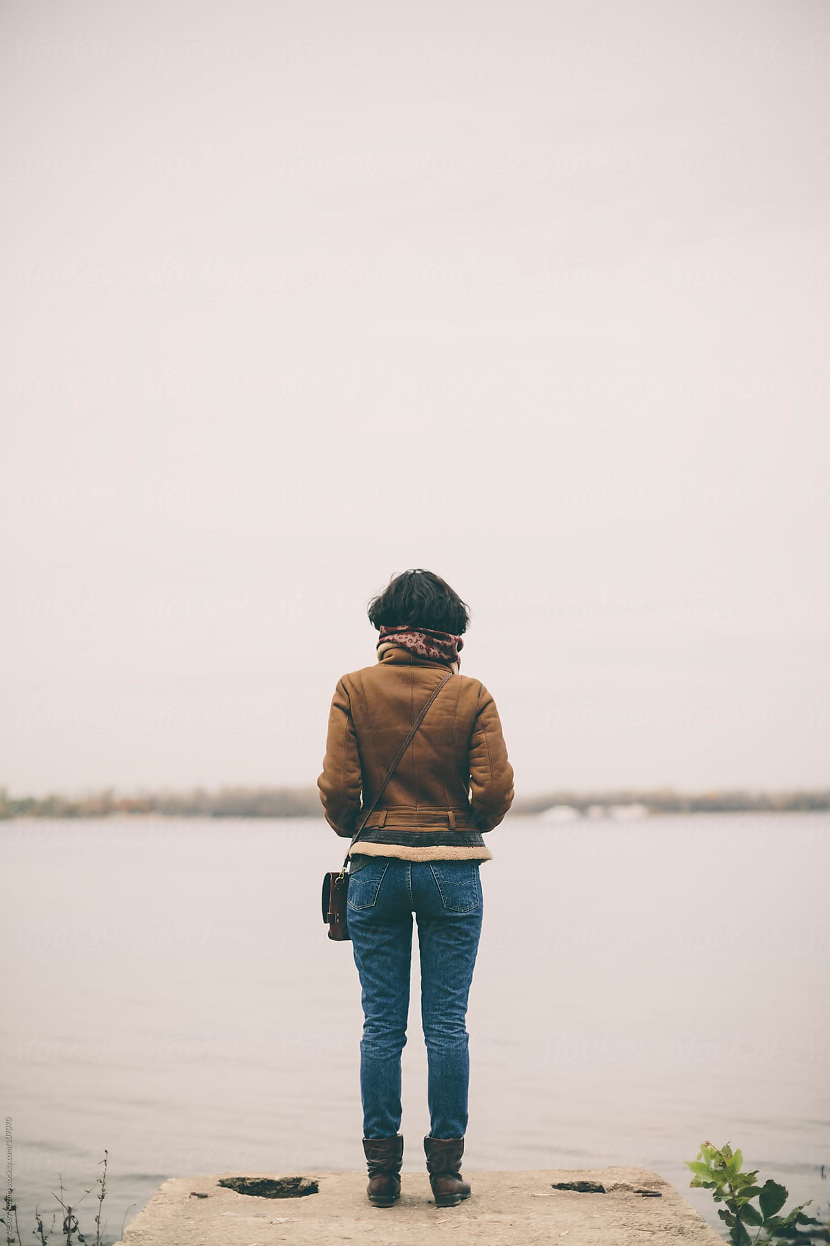 "Portrait Of Young Woman Outdoors Back View" by Stocksy Contributor ...