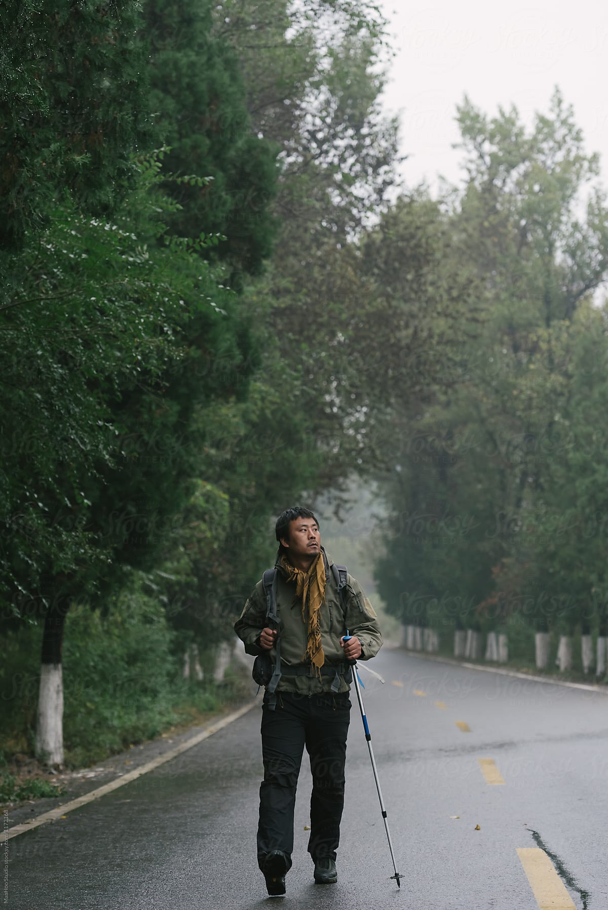 "Traveller With Backpack Walking Forward" by Stocksy Contributor ...