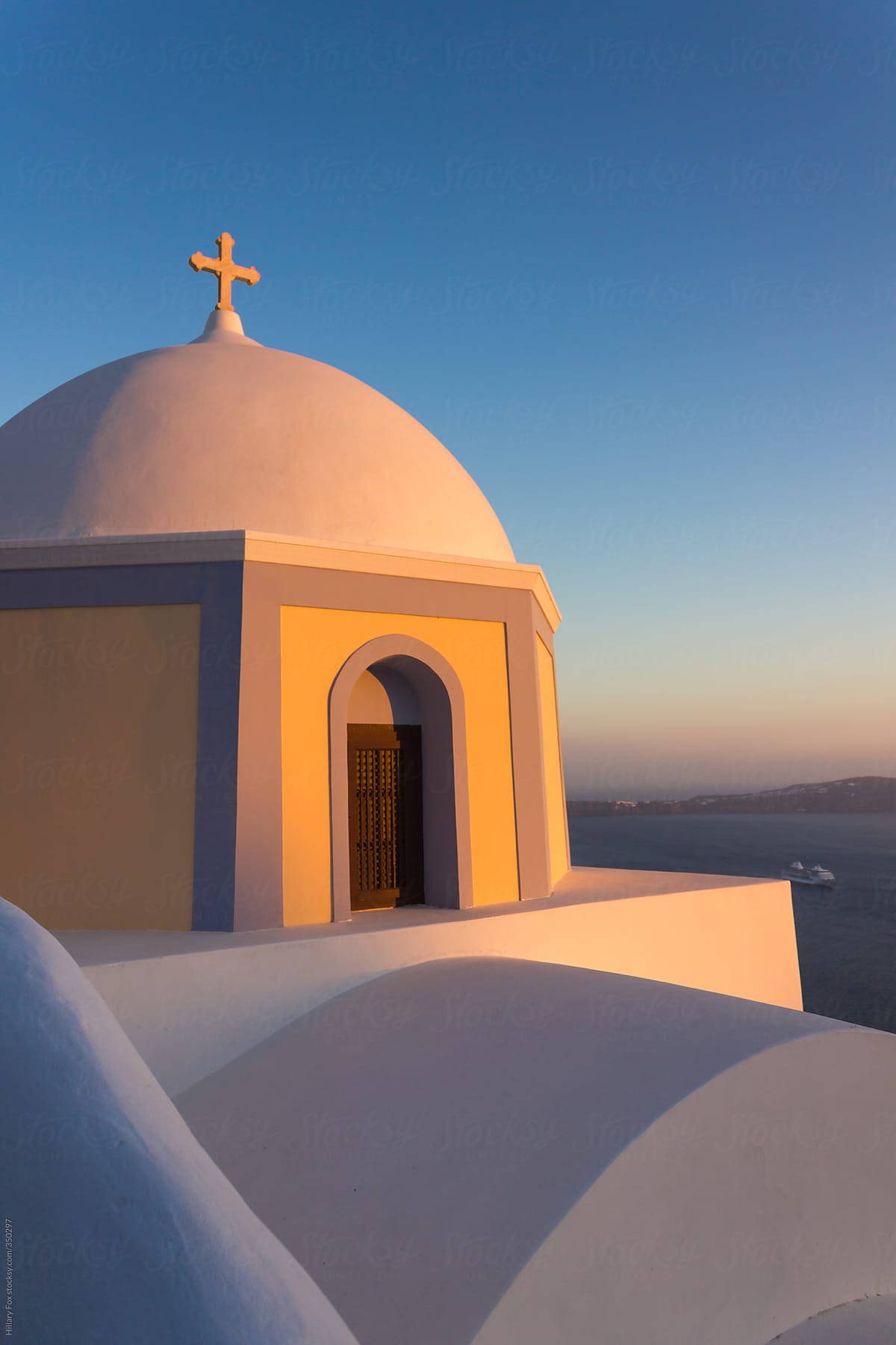 "Santorini Architecture" by Stocksy Contributor "Hillary Fox" - Stocksy