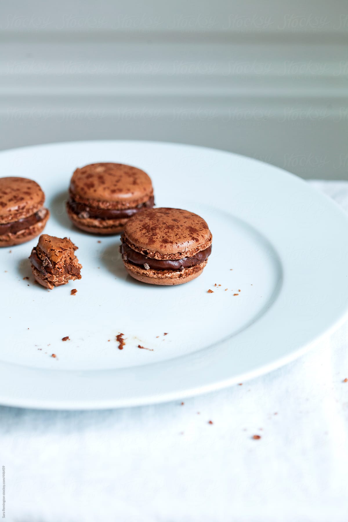 "Chocolate Macrons" by Stocksy Contributor "Sara Remington" - Stocksy