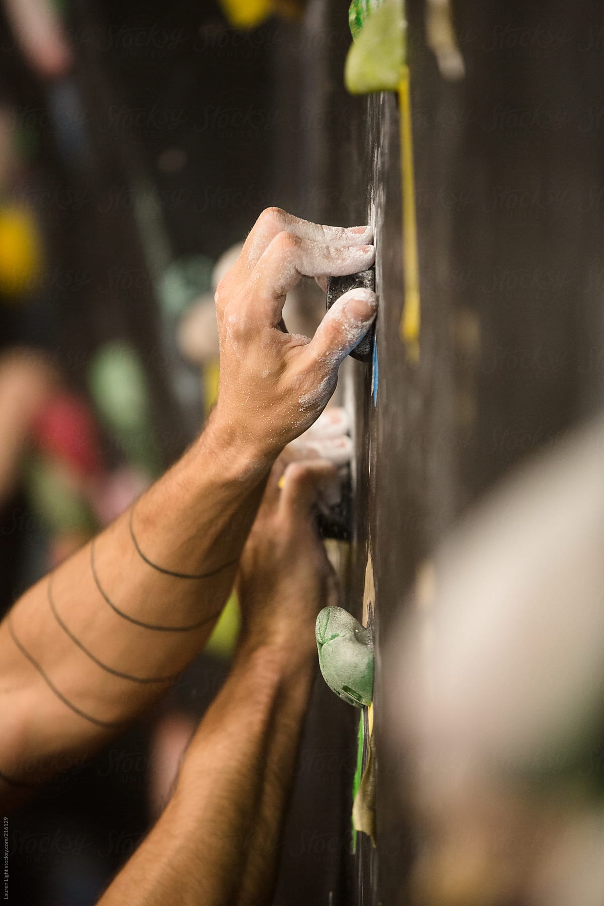 "Rock Climbing Wall Gym" by Stocksy Contributor "Lauren Light" - Stocksy