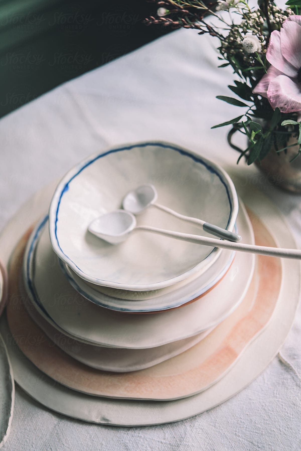 "Hand Shaped Ceramic Spoon" by Stocksy Contributor "Adrian Cotiga ...