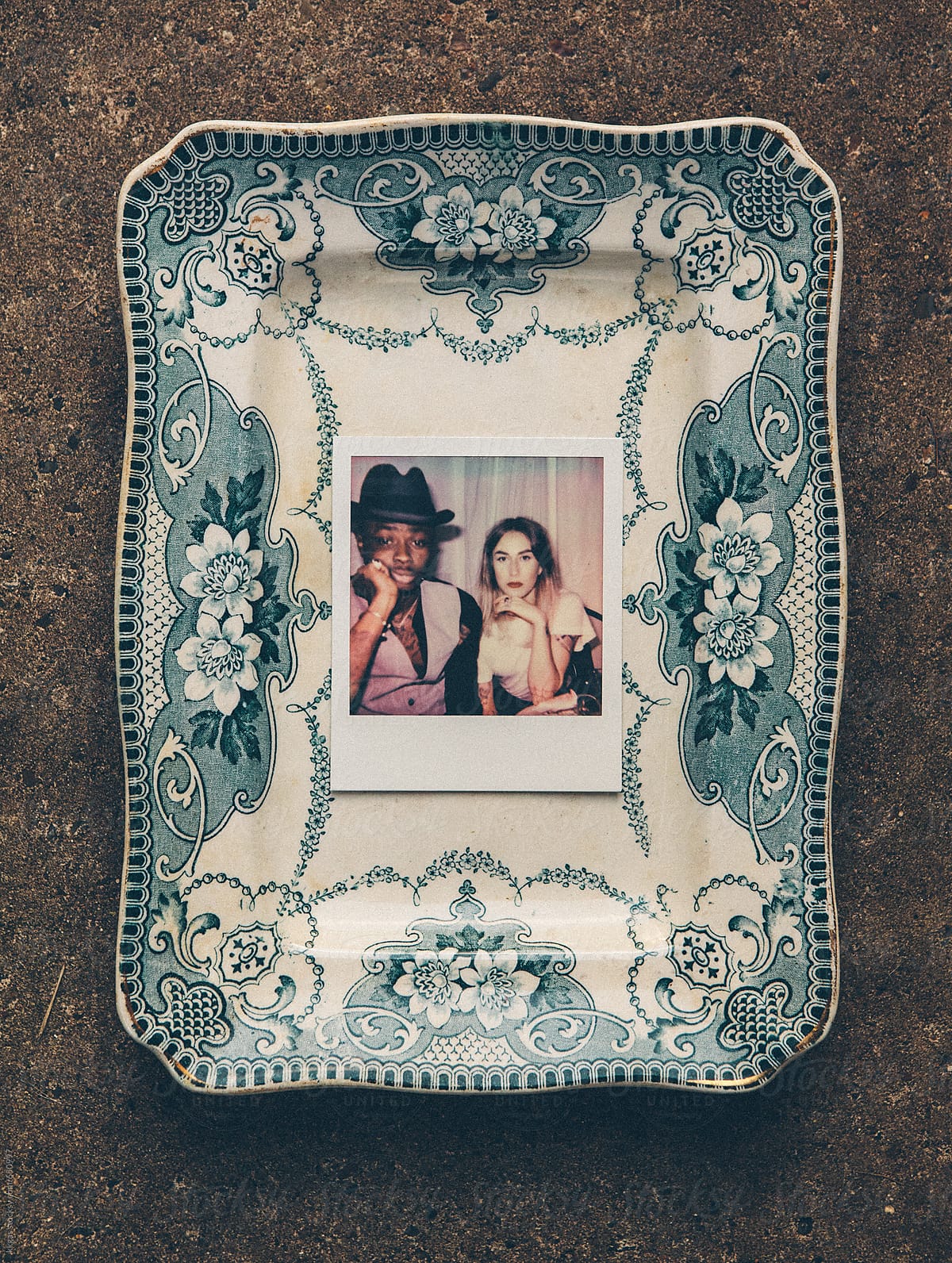 "Polaroid Photo On A Vintage Plate" by Stocksy Contributor "Kkgas ...