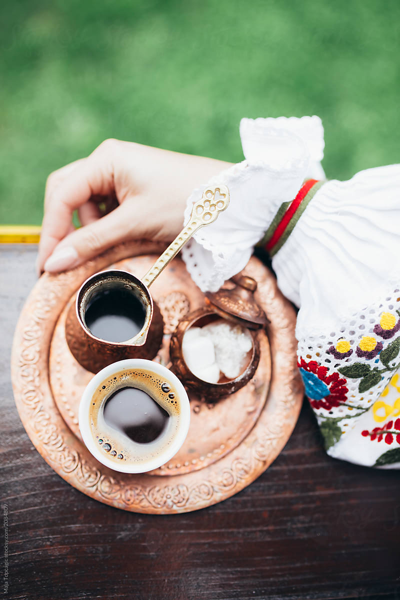 "Drinking Traditional Turkish Coffee" by Stocksy Contributor "Maja ...