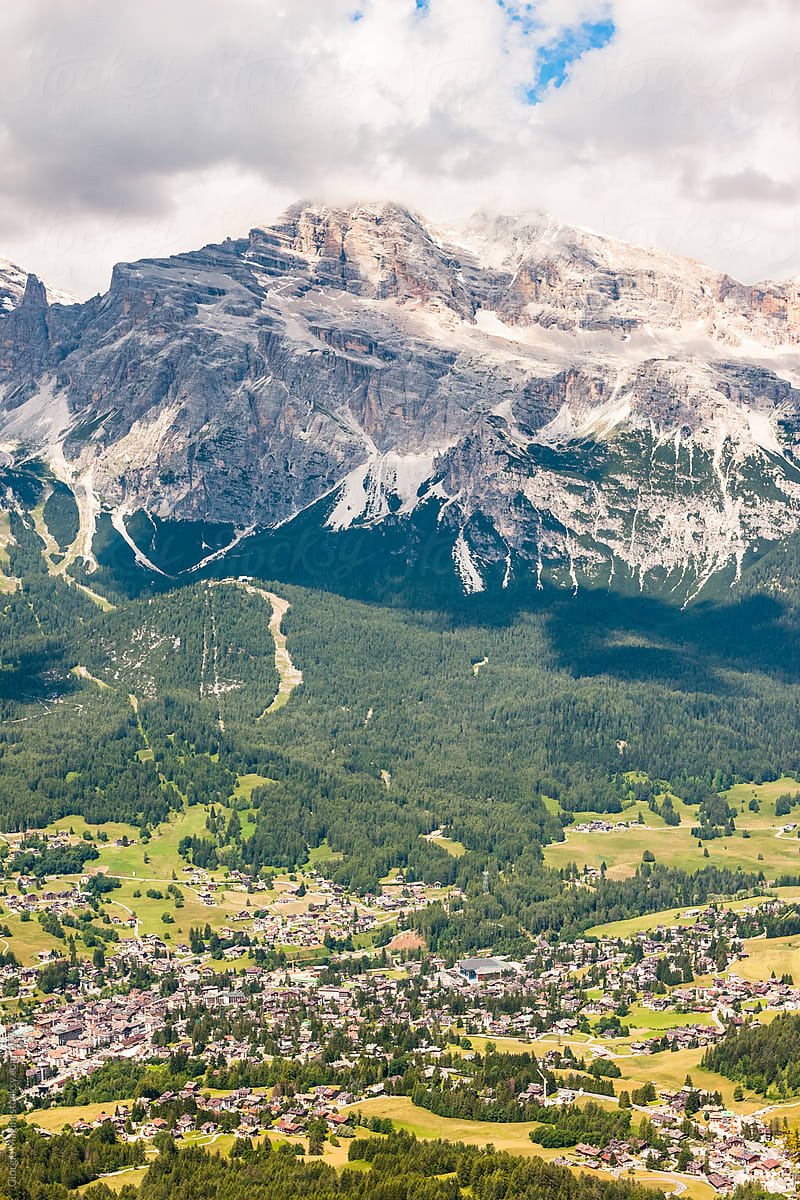 "Cortina D'Ampezzo Town In Italian Dolomite Mountains" by Stocksy ...