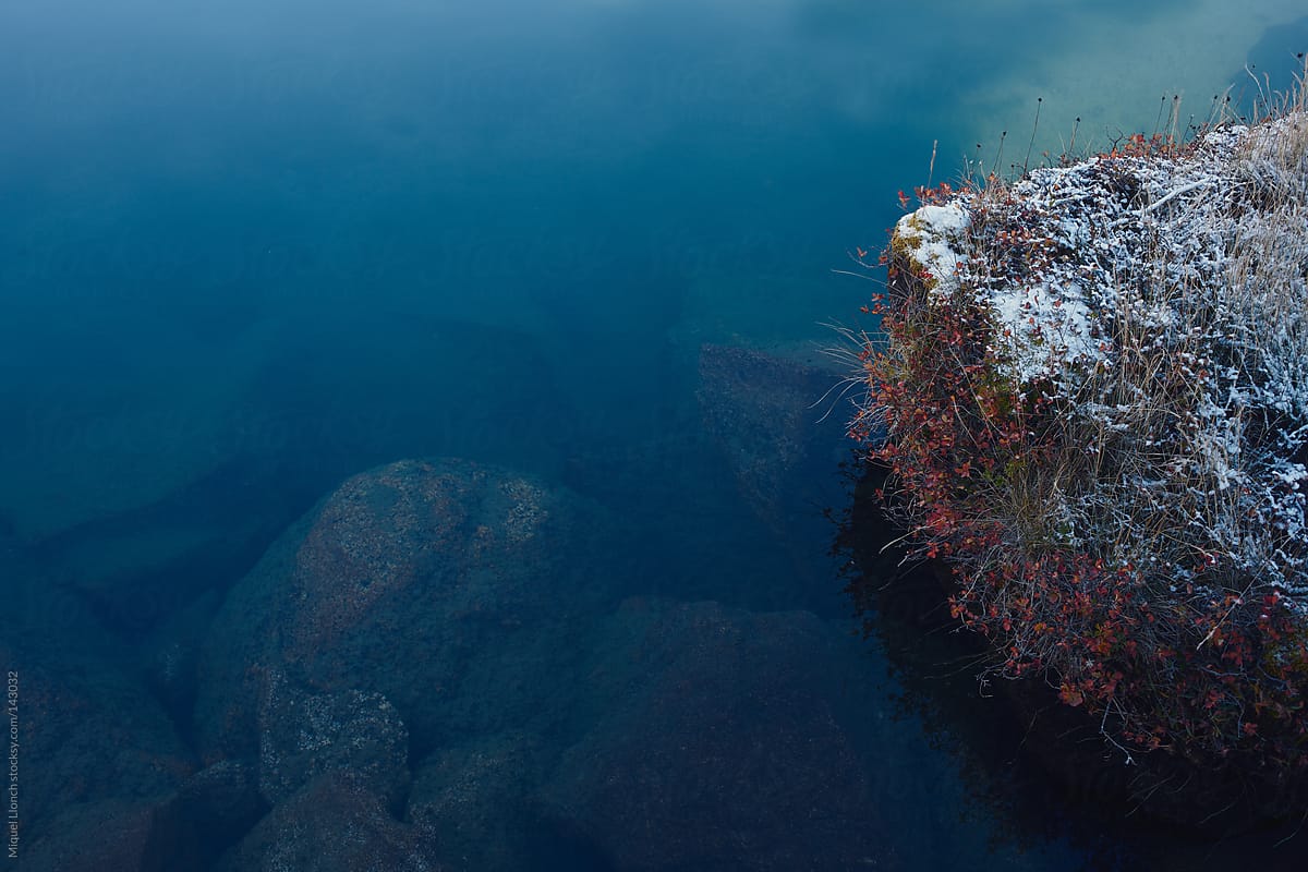 "Blue Water And First Snow" by Stocksy Contributor "Miquel Llonch ...