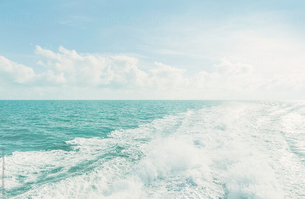 "White Water On Ocean" by Stocksy Contributor "VISUALSPECTRUM" - Stocksy