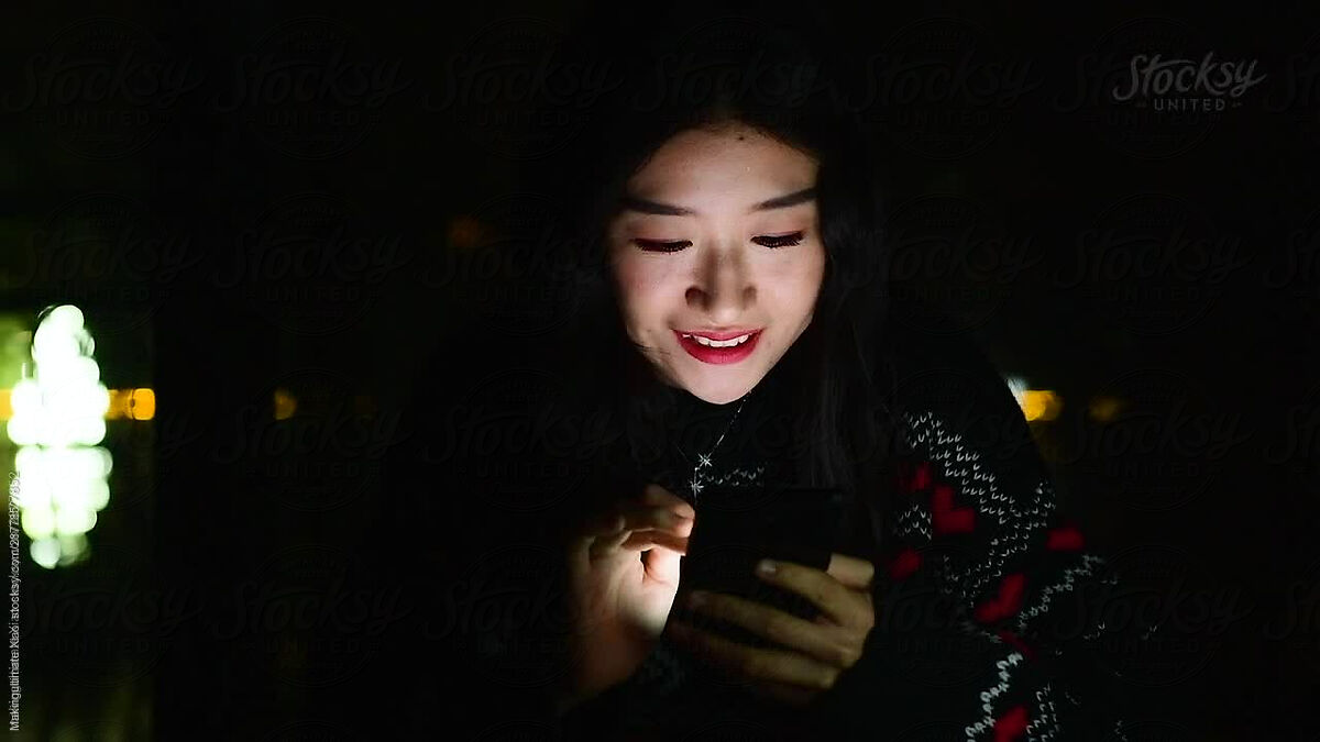 "A Beautiful Chinese Woman Works In An Office At Night" by Stocksy ...