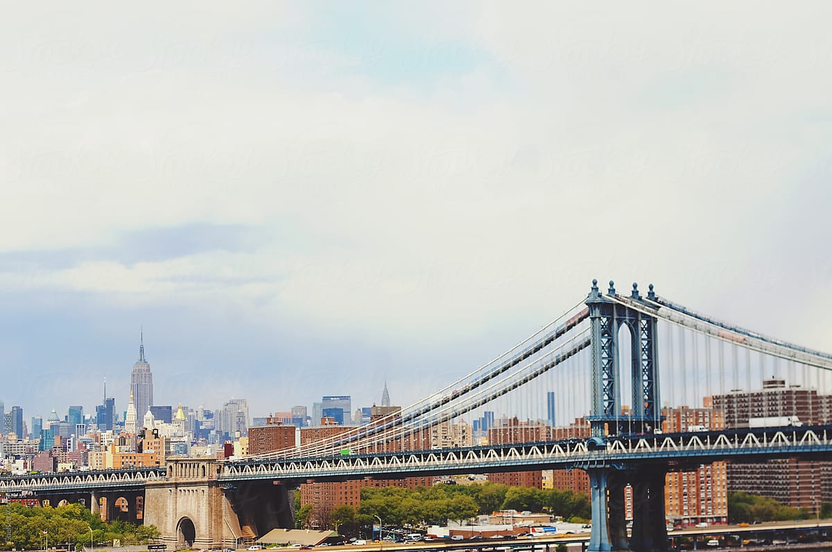"The View Of The Manhattan Skyline And George Washington Bridge From ...