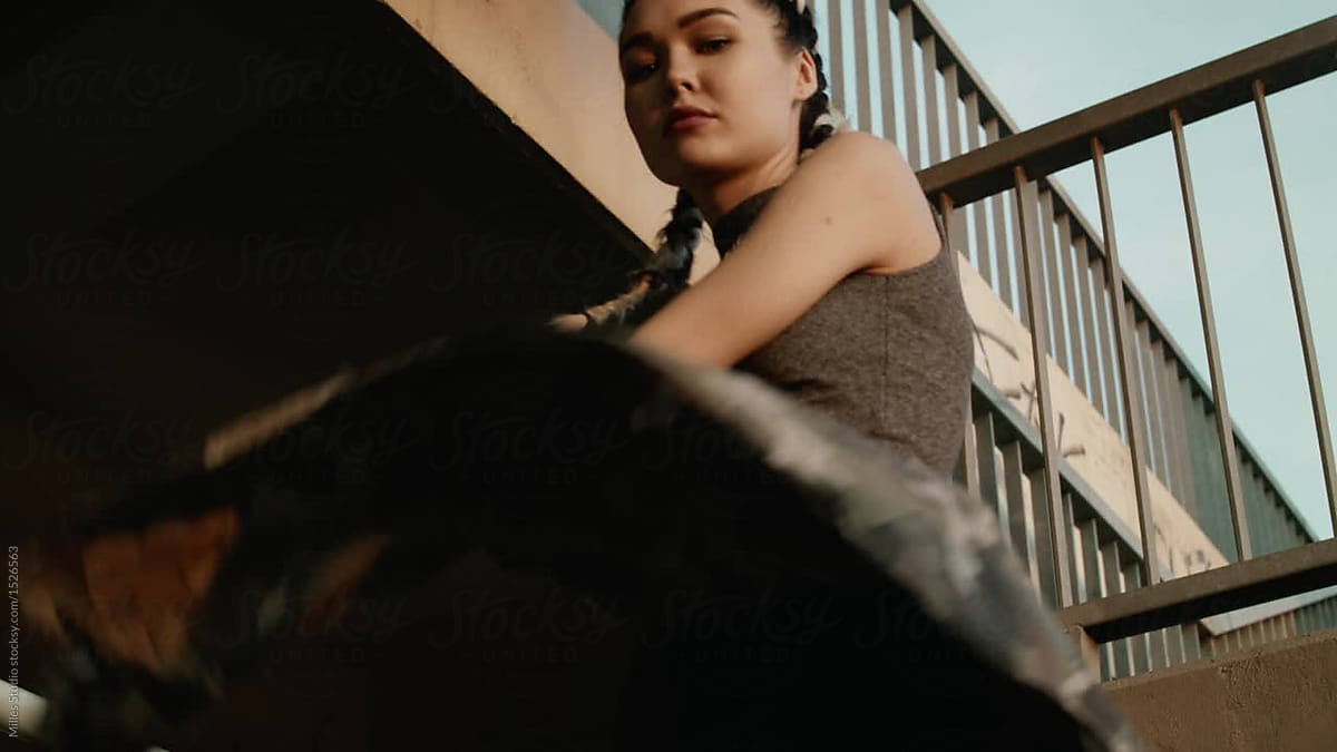 "Woman Hanging On Bridge Handrail" by Stocksy Contributor "Milles Team ...