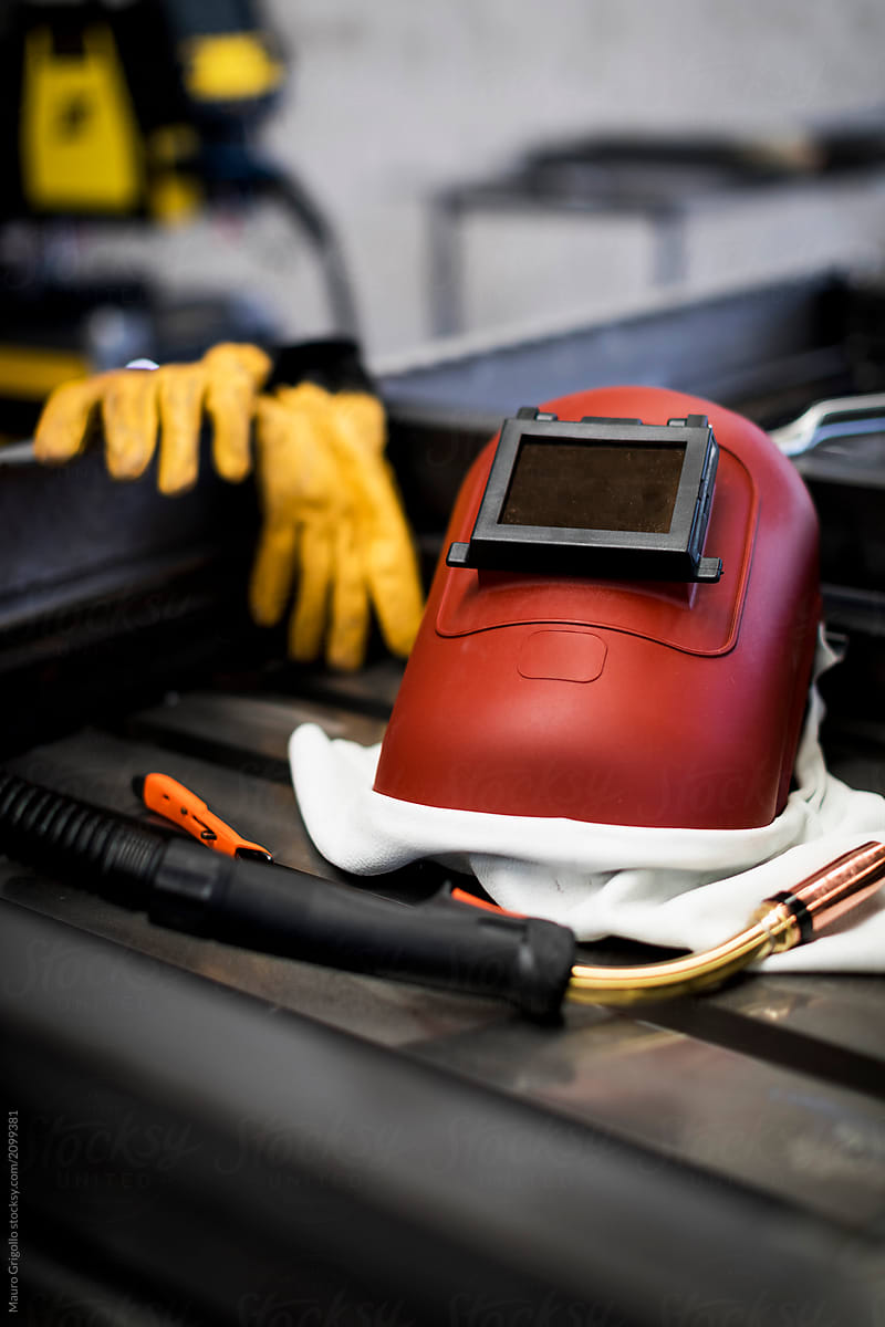 "Welder Work Tools" by Stocksy Contributor "Mauro Grigollo" - Stocksy