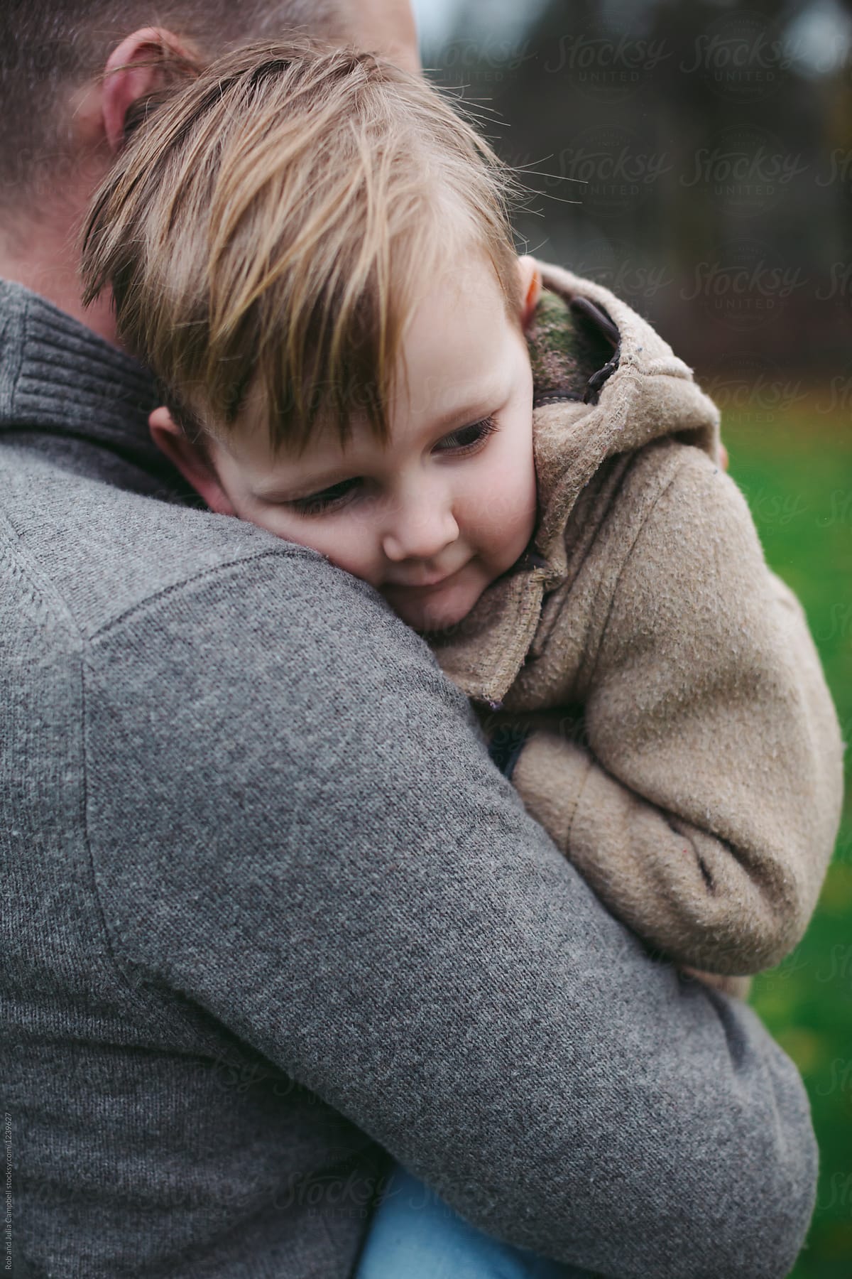 "Dad And Son Bonding Together In Backyard" by Stocksy Contributor "Rob ...