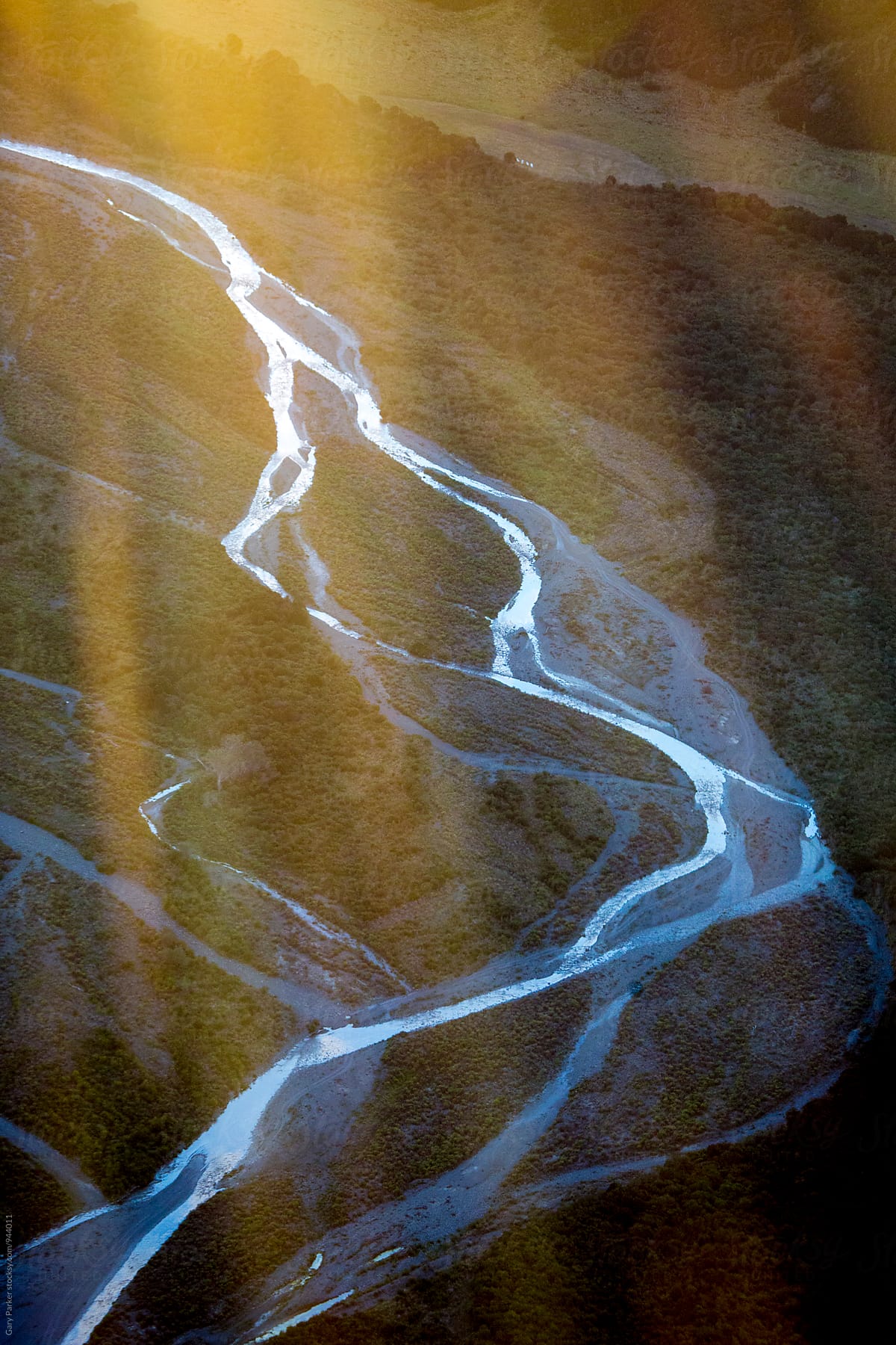 "Aerial View Of A River Valley" by Stocksy Contributor "Gary Parker ...