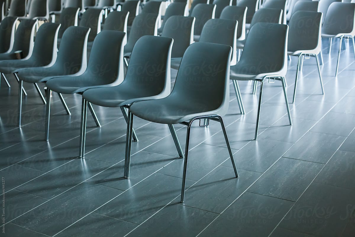 "Chairs In Line In A Presentation Room" by Stocksy Contributor "Jelena ...