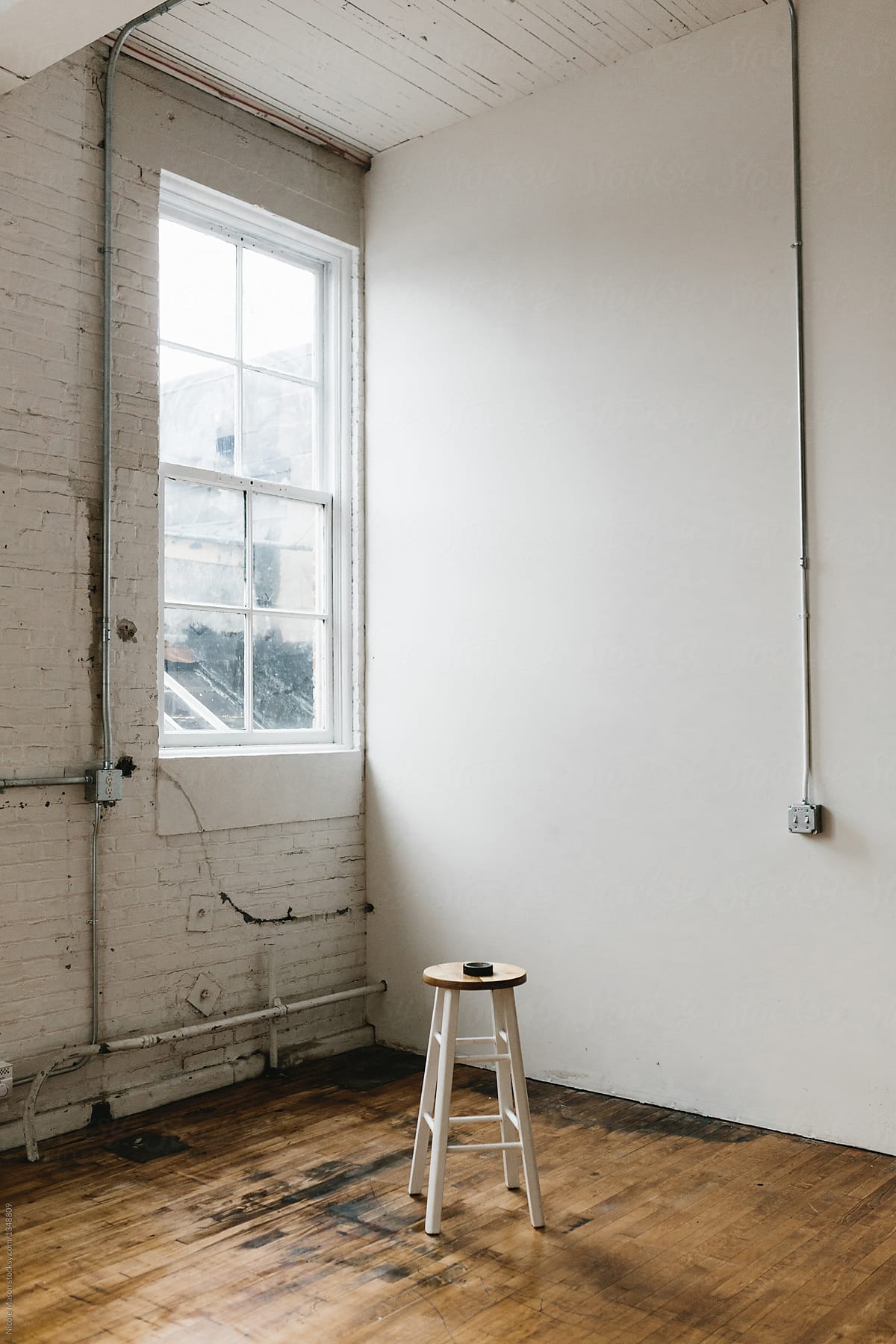 "Stool In Modern Bright White Photo Studio" by Stocksy Contributor ...