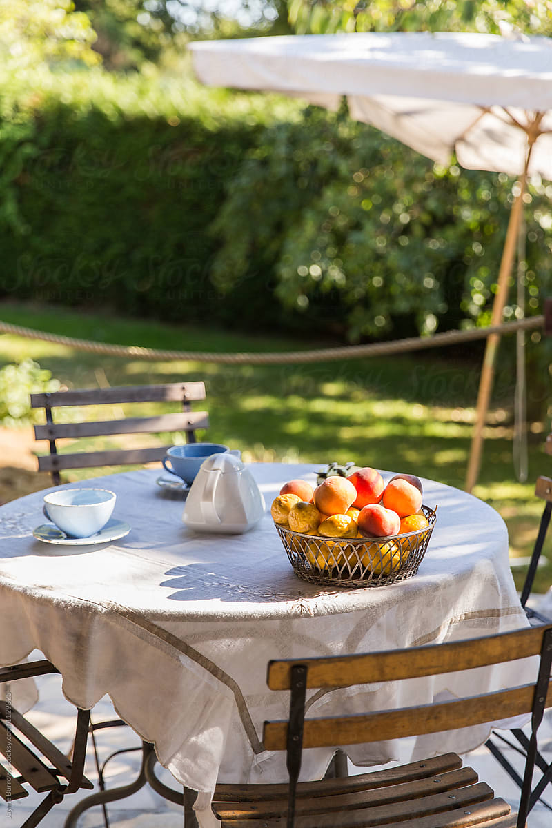 "Outdoor Still Life With Fruit" by Stocksy Contributor "Jayme Burrows ...